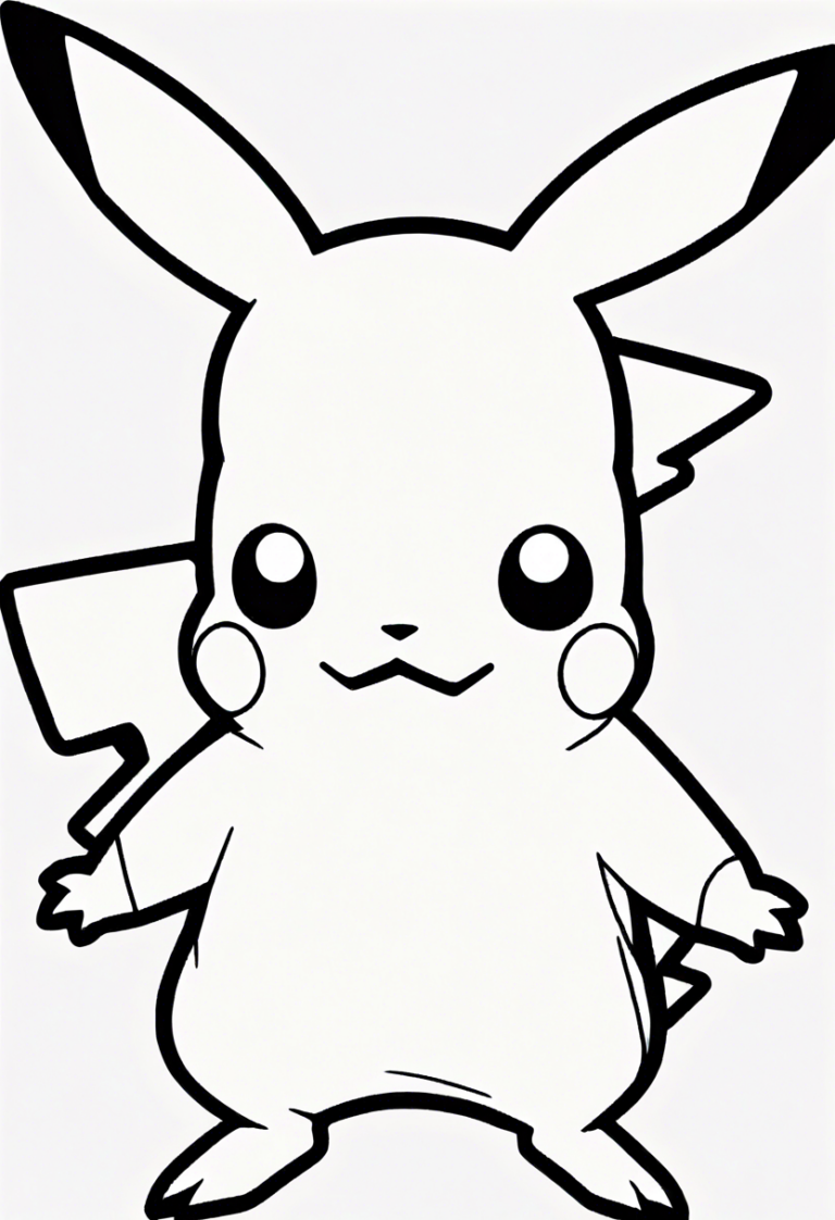 Curious Pikachu | ColorBliss.art