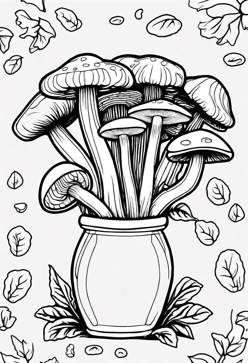 Adult Coloring Pages: Explore the Fascinating World of Mushrooms