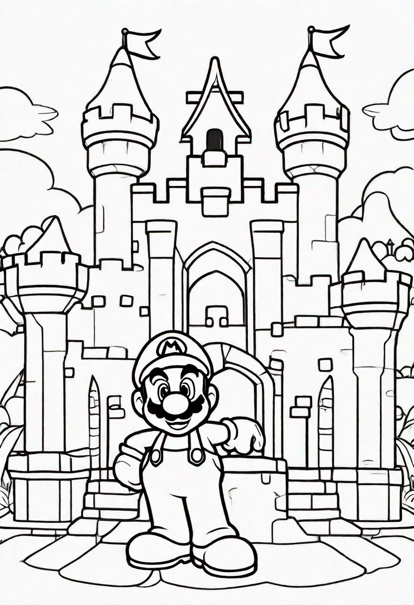 2 Mario Coloring Pages | ColorBliss.art