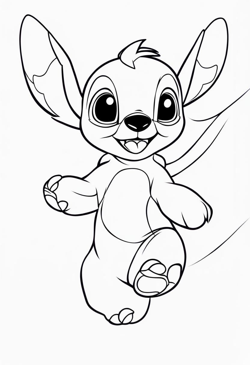 4 Stitch Coloring Pages | ColorBliss