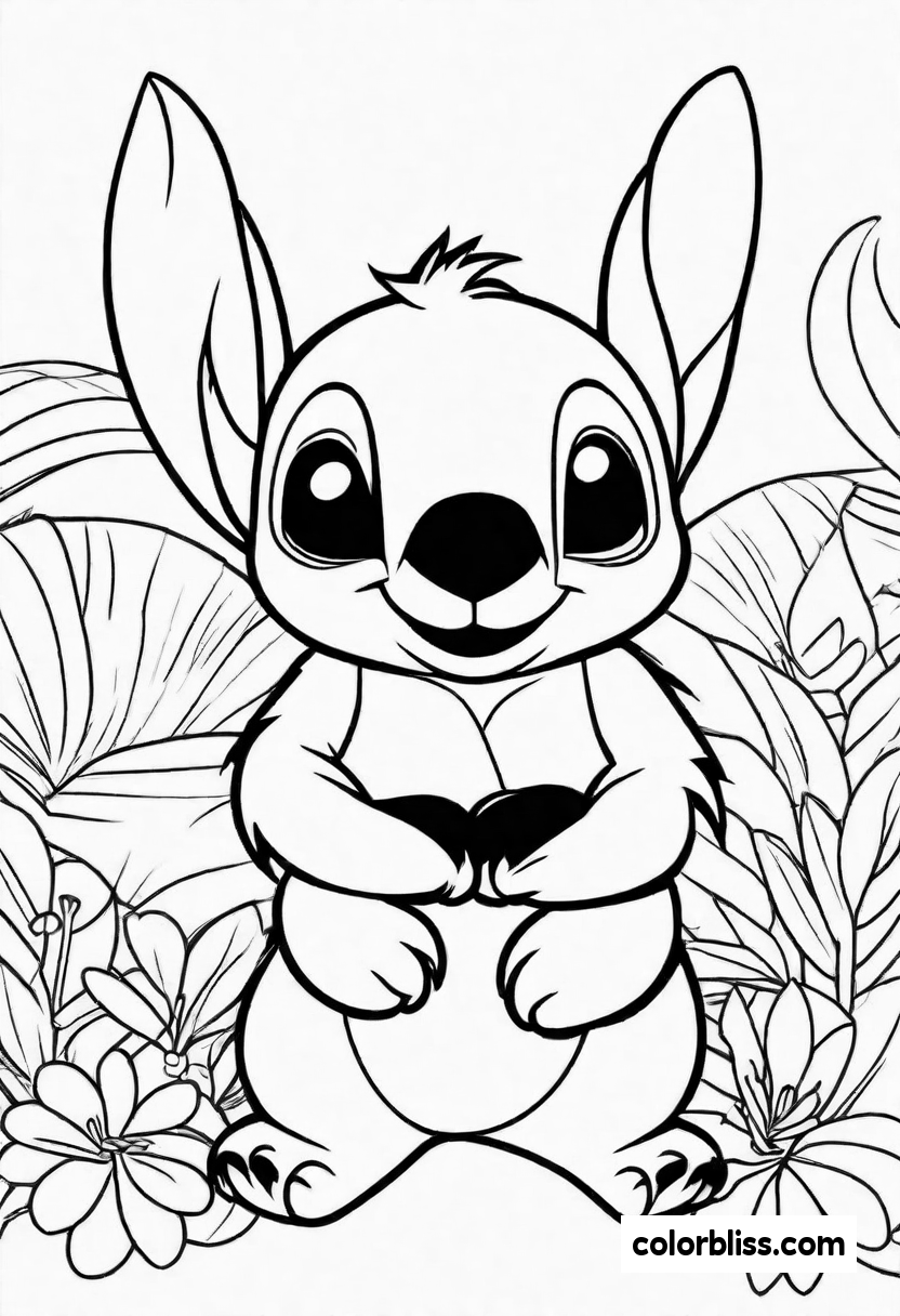 4 Stitch Coloring Pages | ColorBliss