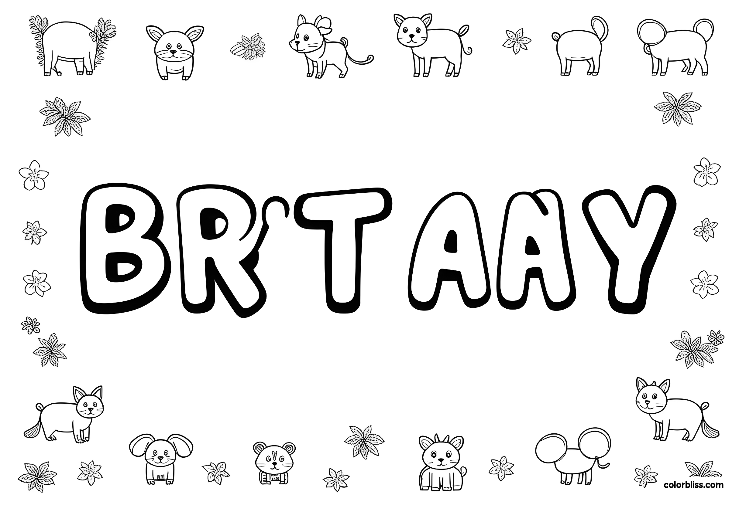 The Name Brandon In Bubble Letters