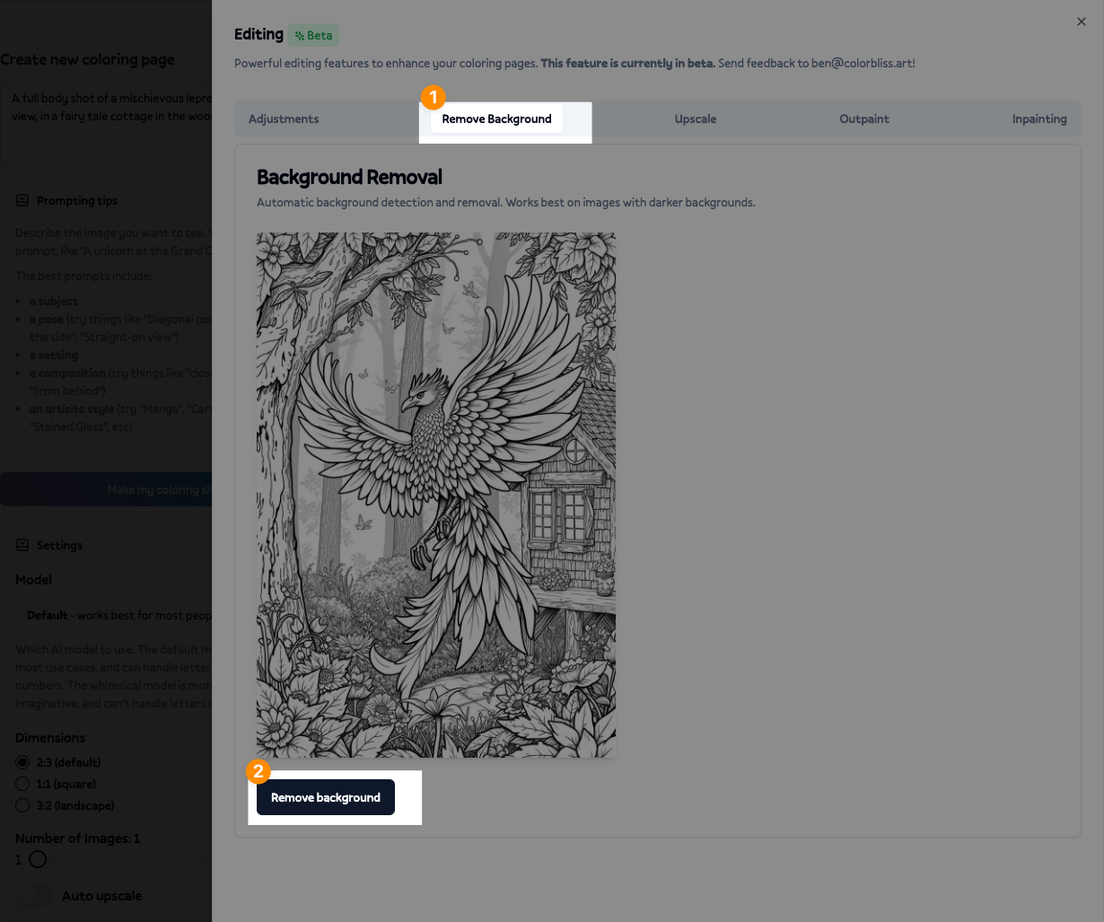Changelog: One Click Background Removal