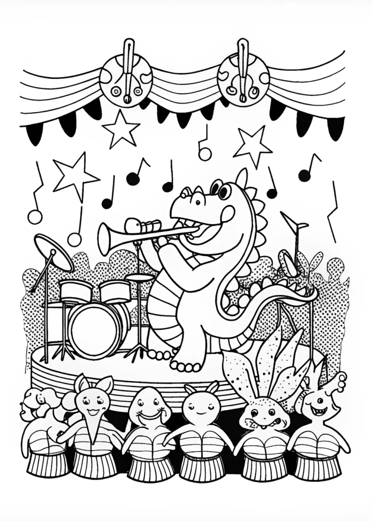 Majestic Dragon Coloring Page - Free & Printable