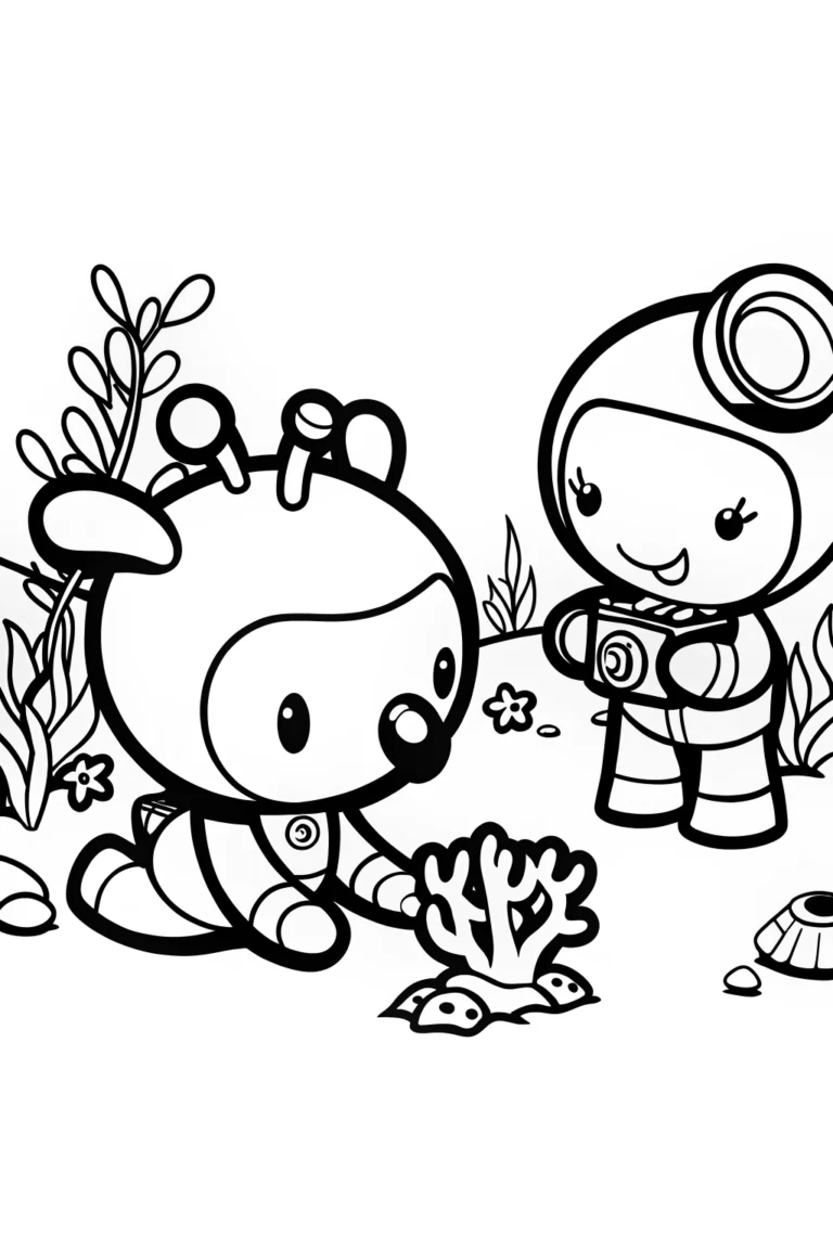 Octonauts' Garden Adventure with Captain Barnacles Coloring Page - Free ...