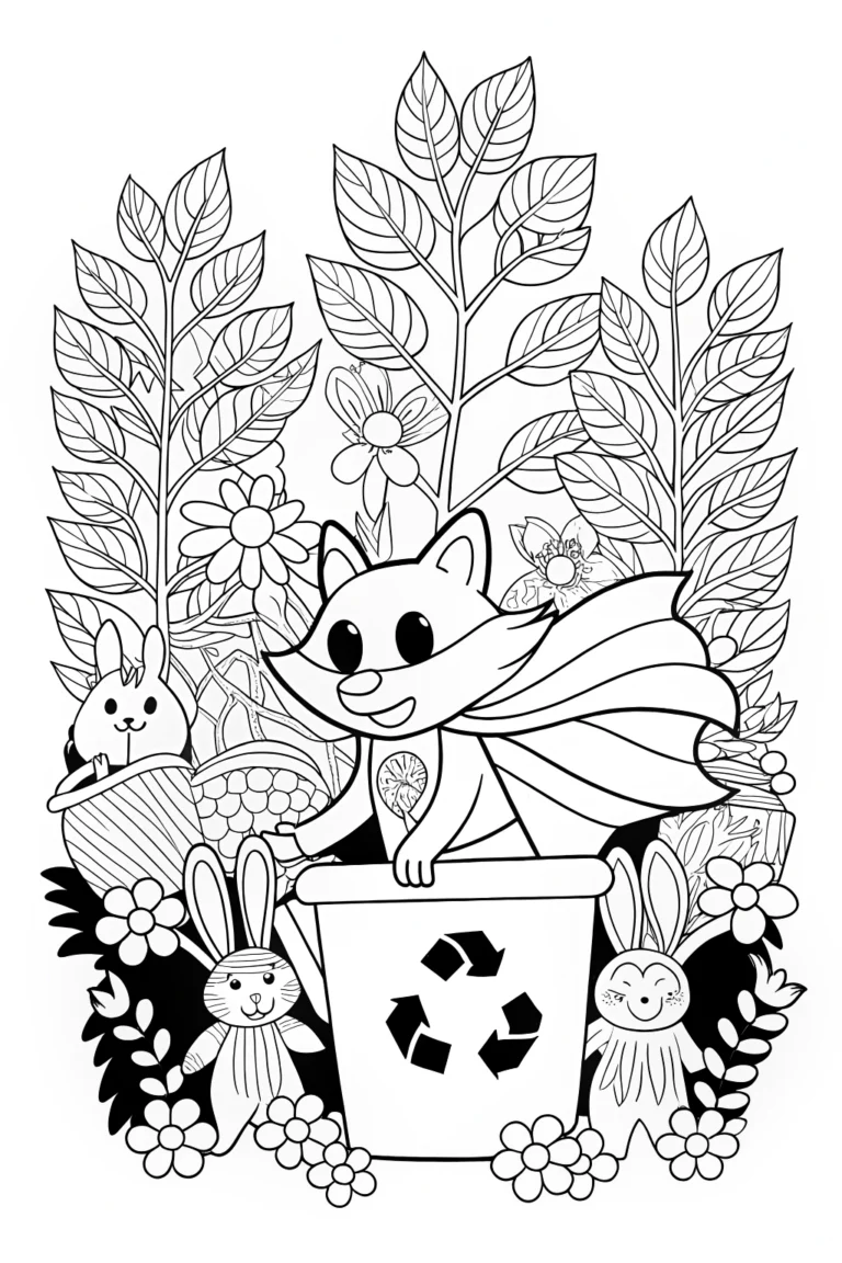 Sonic's Eco-Adventure Coloring Page - Free & Printable