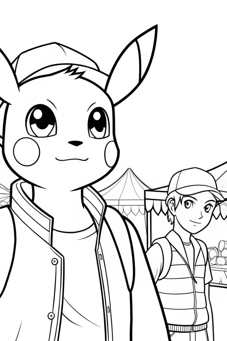 Legendary Pokémon craft fair Coloring Page - Free & Printable