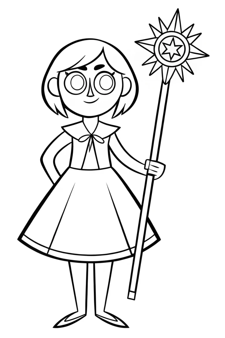 Mirabel with a magical weather vane Coloring Page - Free & Printable