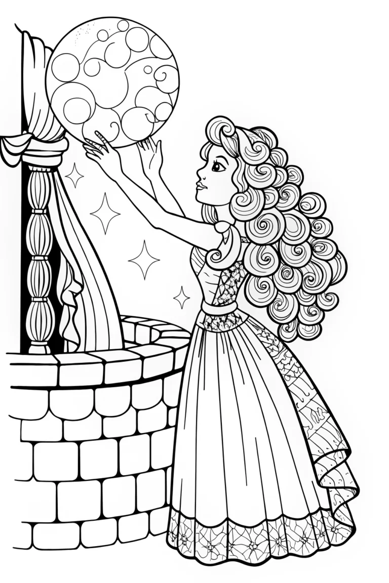 Mirabel reaching for a dream orb Coloring Page - Free & Printable