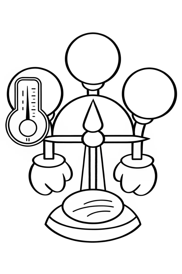 Mickey Mouse weather station Coloring Page - Free & Printable