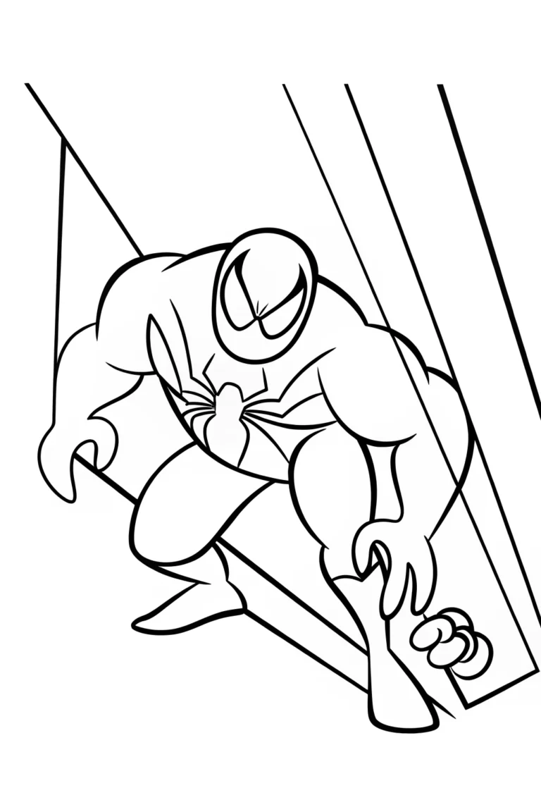 Venom facing a shadow creature Coloring Page - Free & Printable