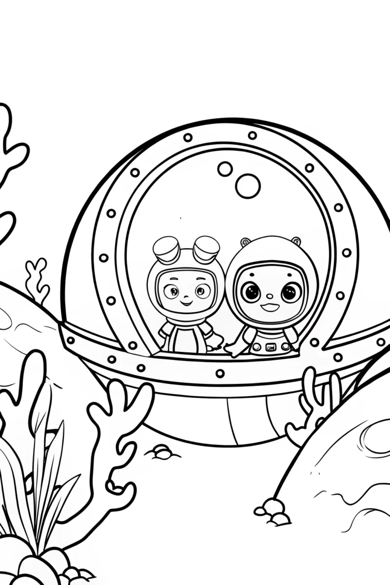 Octonauts underwater portal adventure Coloring Page - Free & Printable