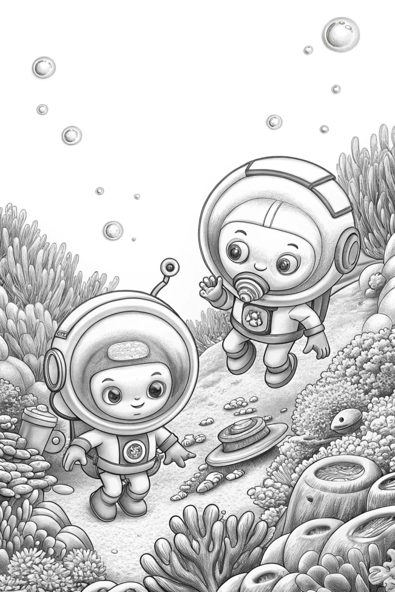 Octonauts underwater sports day Coloring Page - Free & Printable