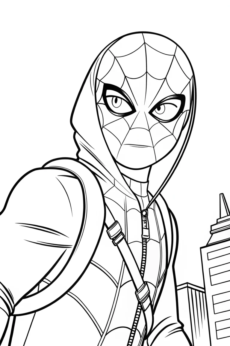 Miles Morales comic book quest Coloring Page - Free & Printable